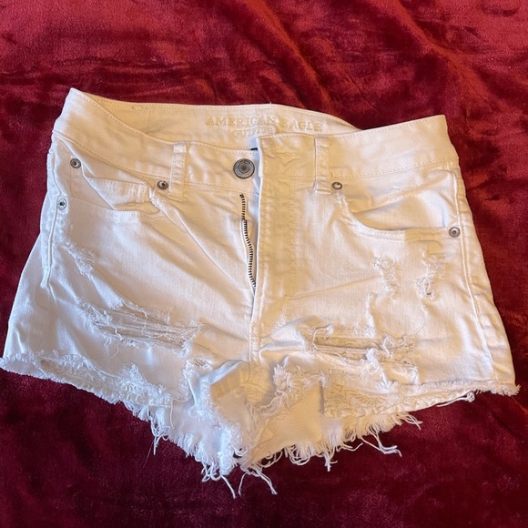 American Eagle Outfitters Shorts White Jean Shorts Poshmark